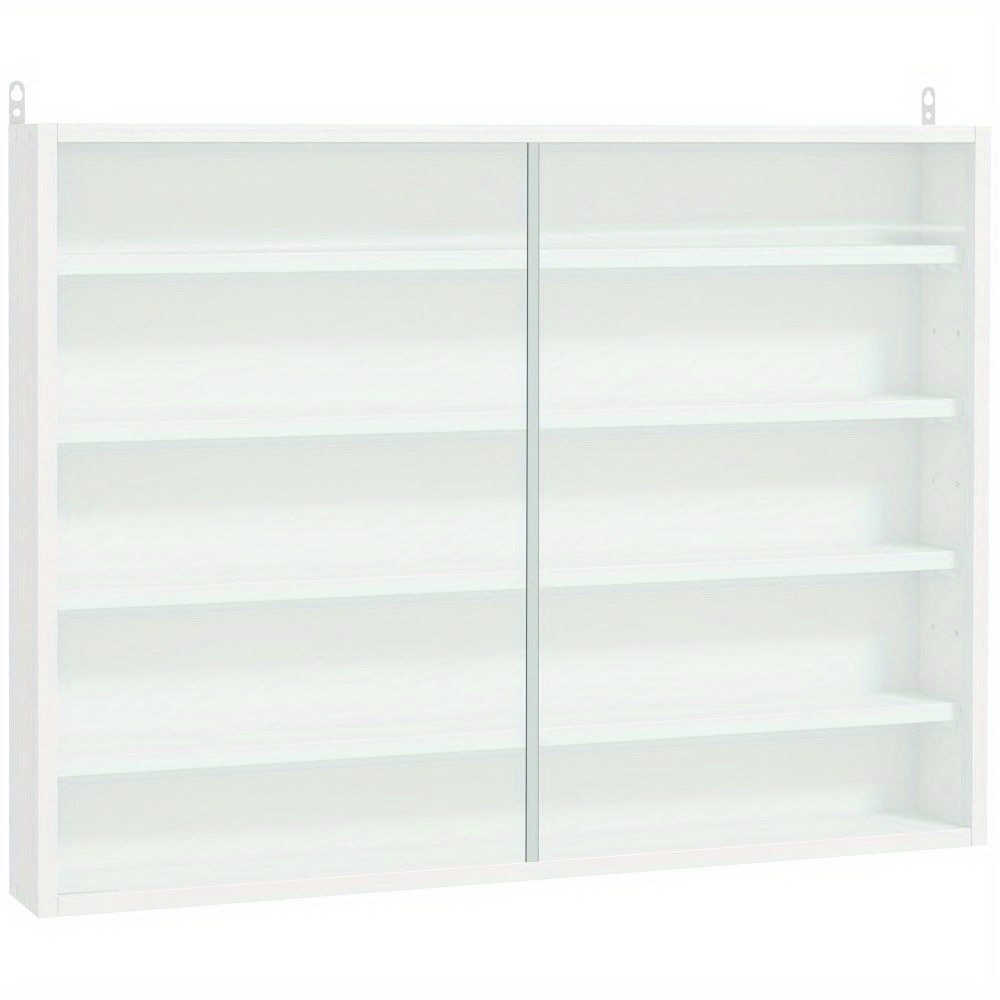 Cabinet Glass Display Case 2 Doors Adjustable - Temu