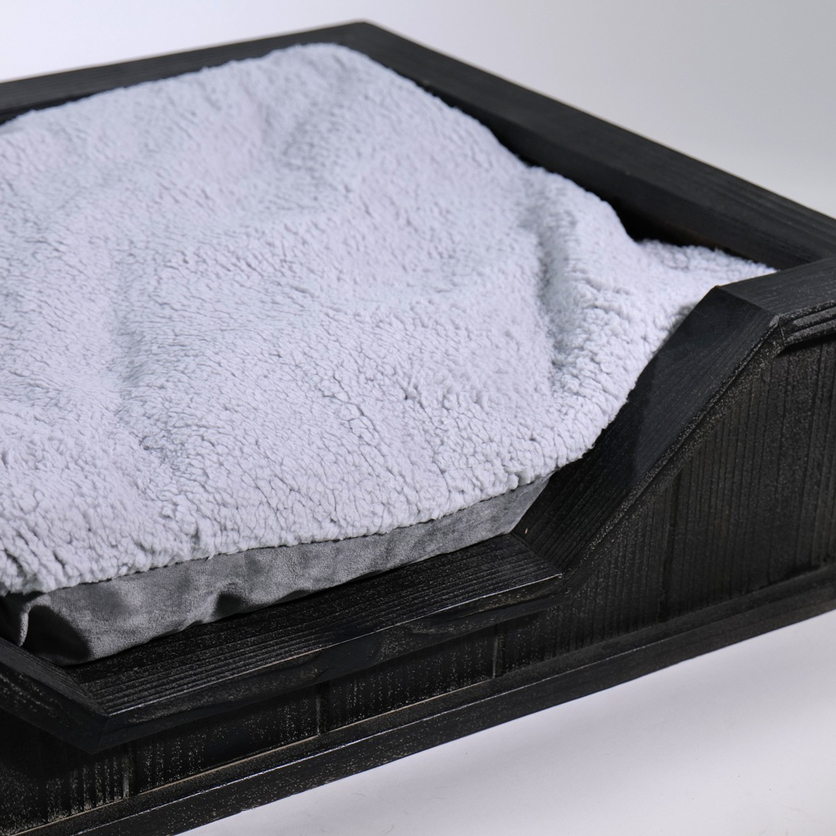 Large Dog Bed Soft Foam Cushion Wooden Dog Couch - Temu