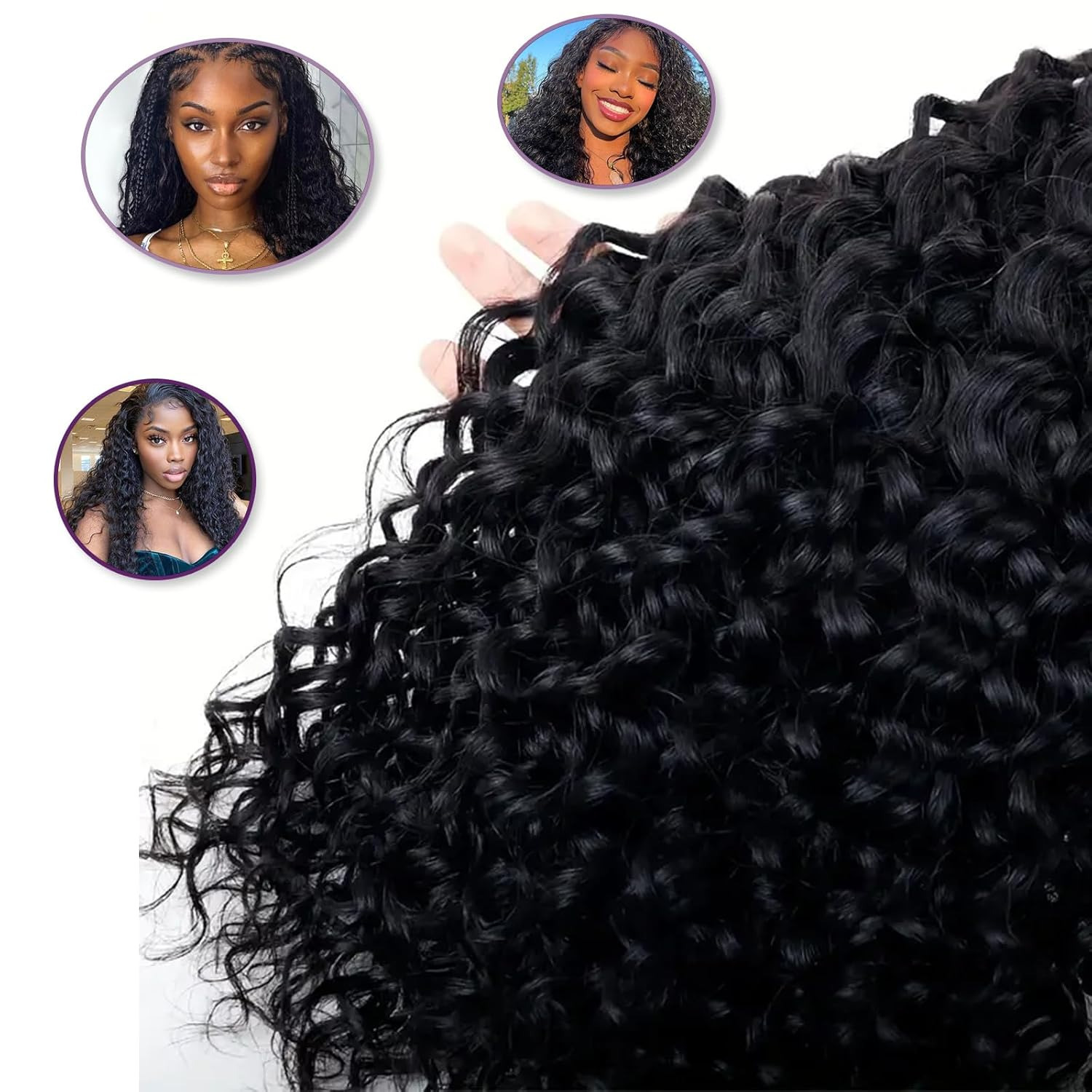 Human Braiding Hair Boho Braids Human Hair Braiding Hair - Temu