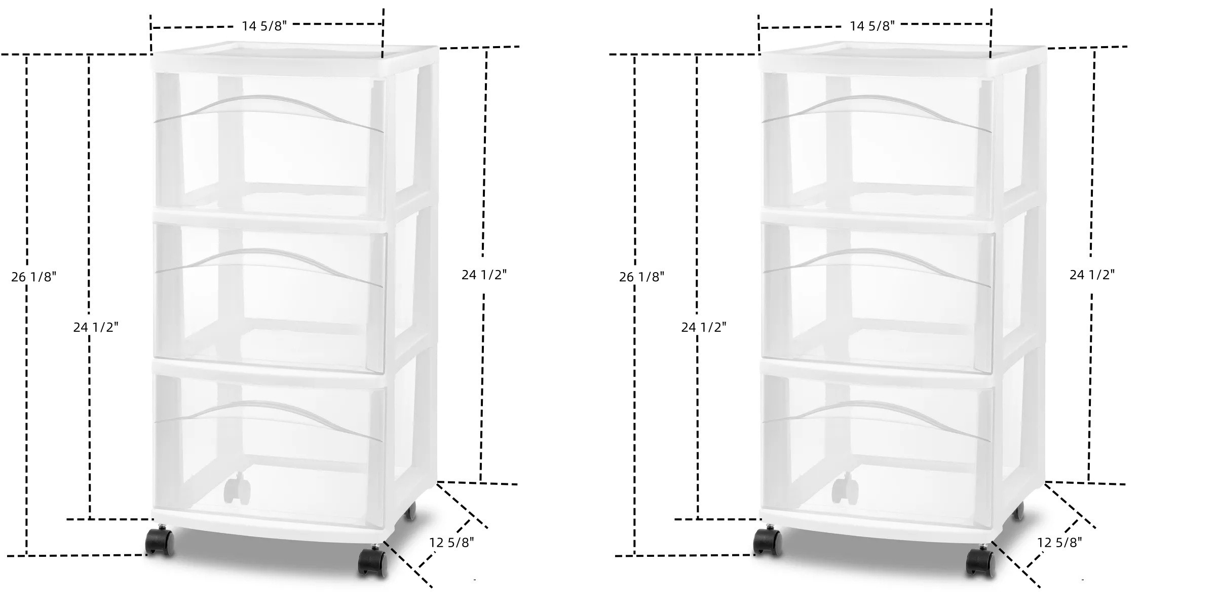 3 Drawer Cart Organizer Plastic Storage Bin Drawers Home - Temu