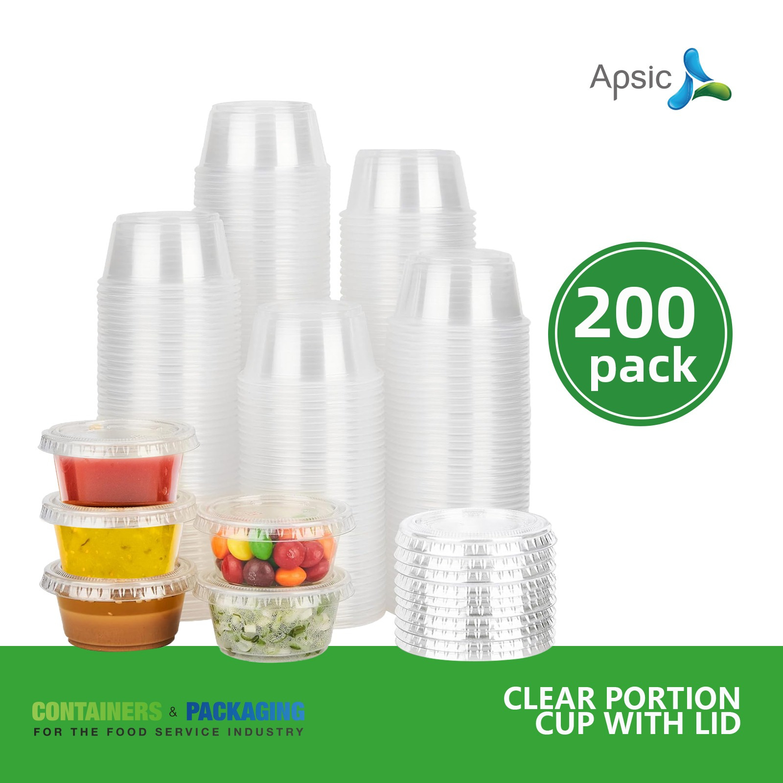 clear disposable plastic portion cups lids shot - Temu
