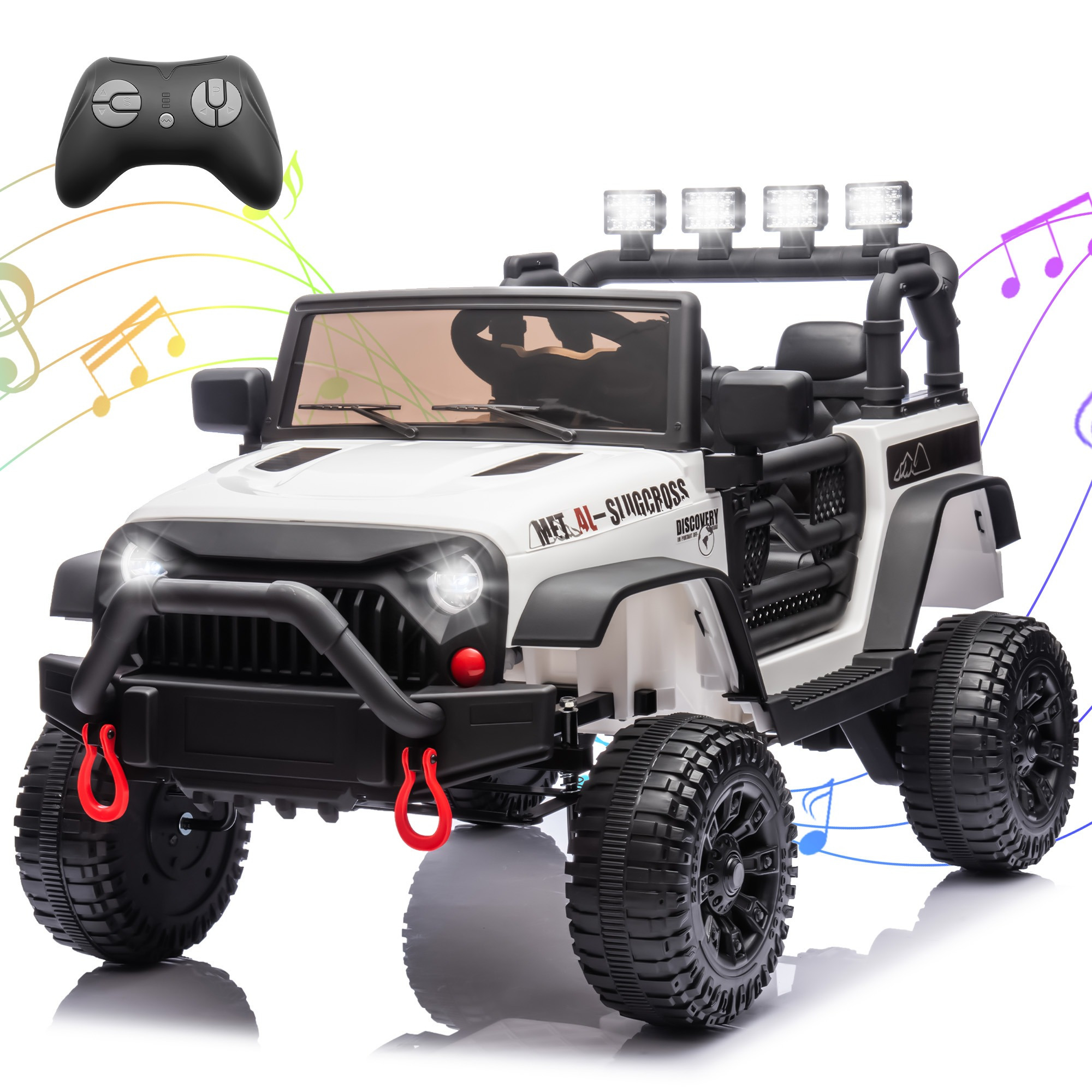 24 Ride Car W/parents Remote Control Four Wheel - Temu