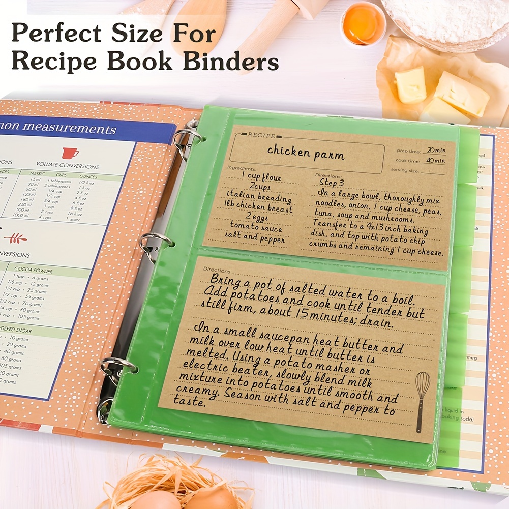 60 Count Bulk Recipe Cards Double Sided Blank Recipe - Temu