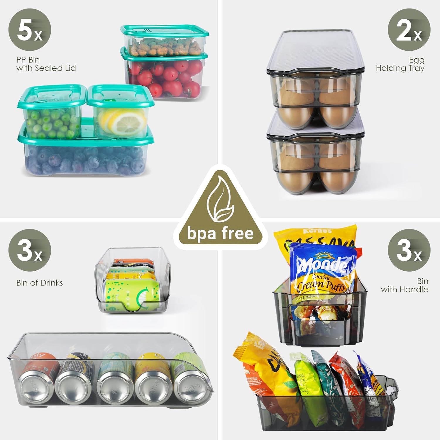 Refrigerator Organizers Fridge Organizer Bins - Temu
