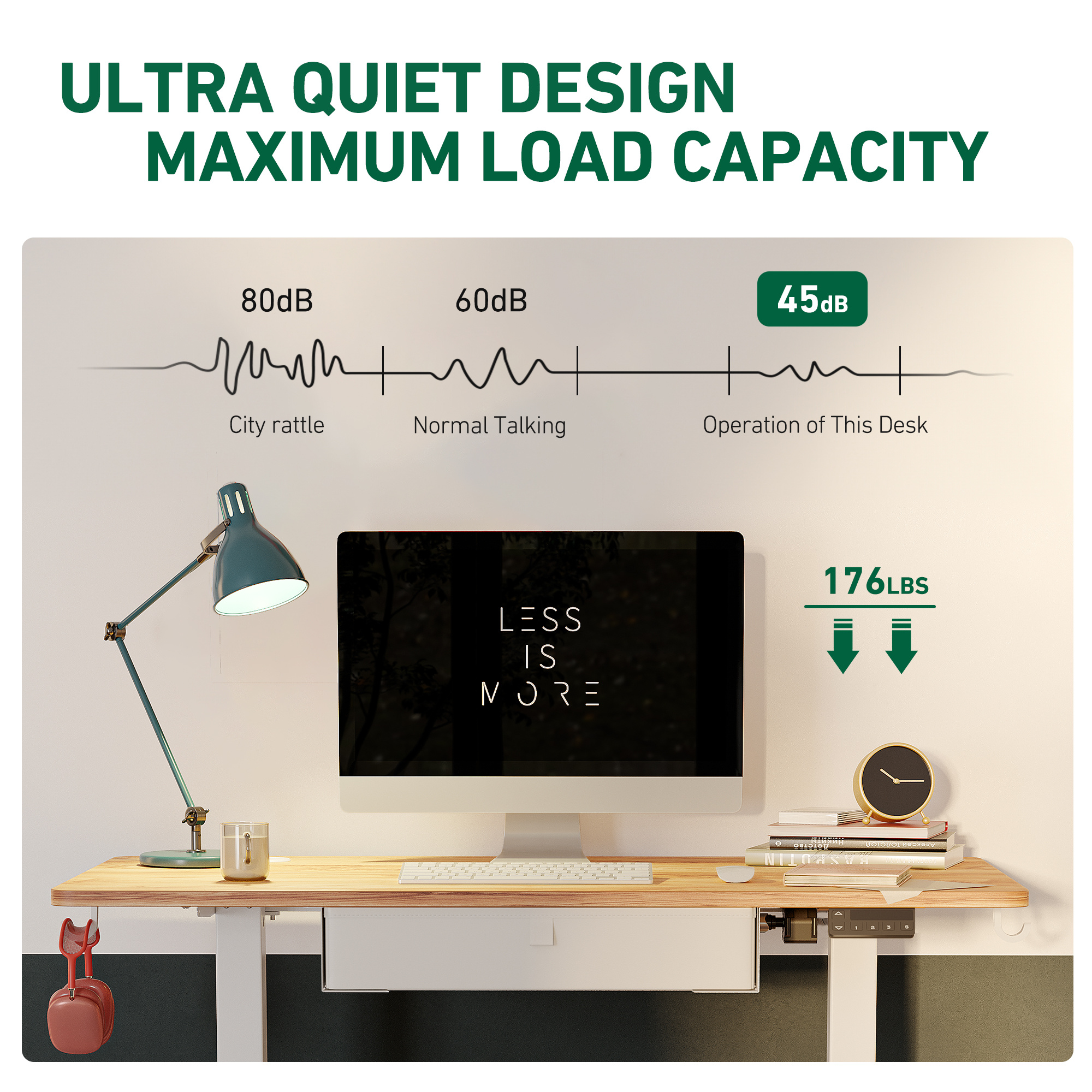 Electric Standing Desk Drawer Height Adjustable - Temu