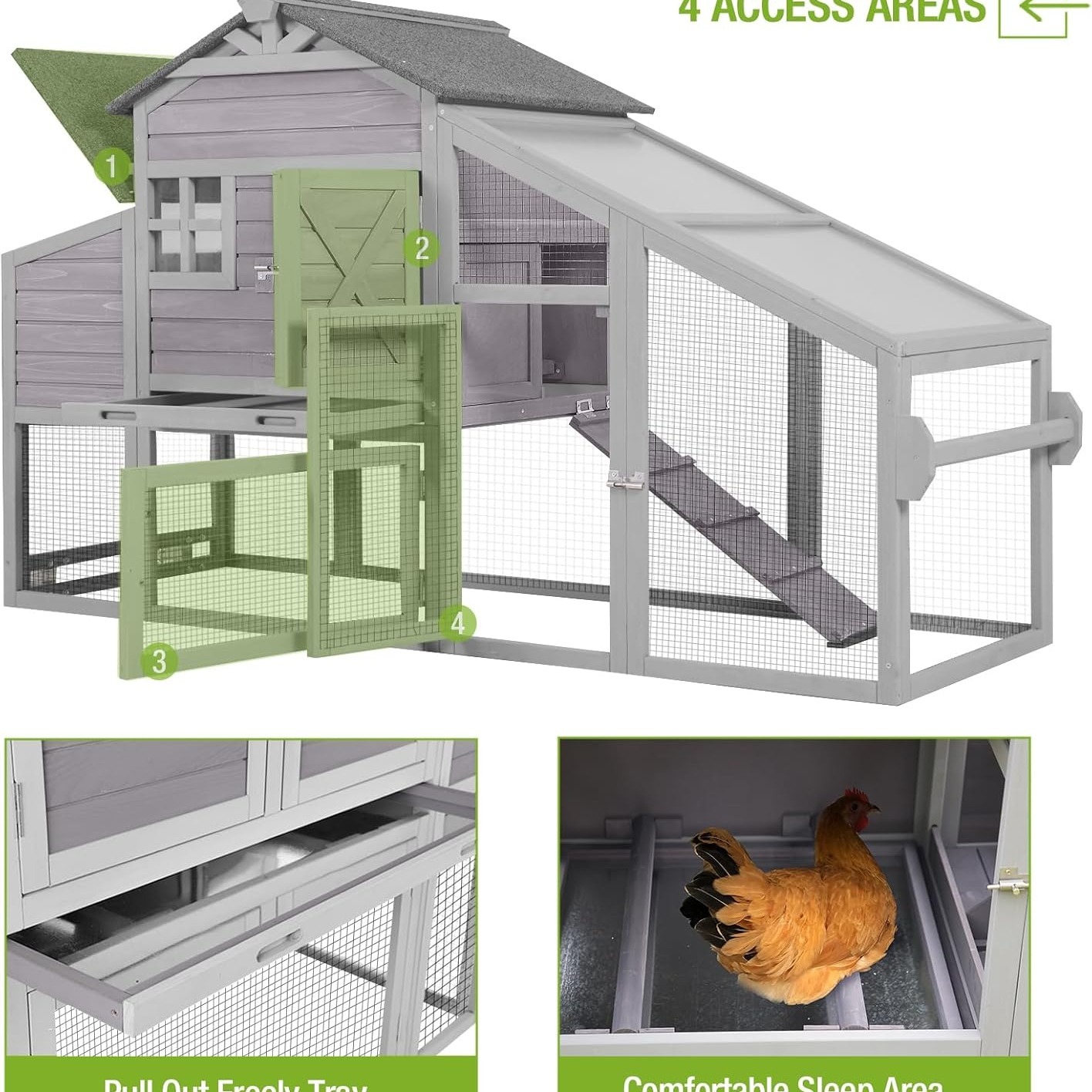 chicken coop outdoor wooden large nesting box - {region_name}