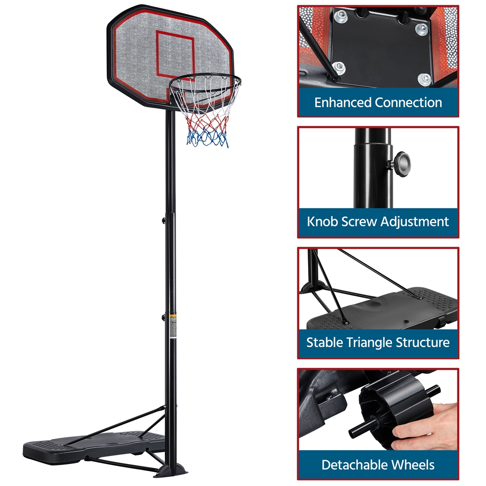 portable basketball hoop adjustable height - Temu