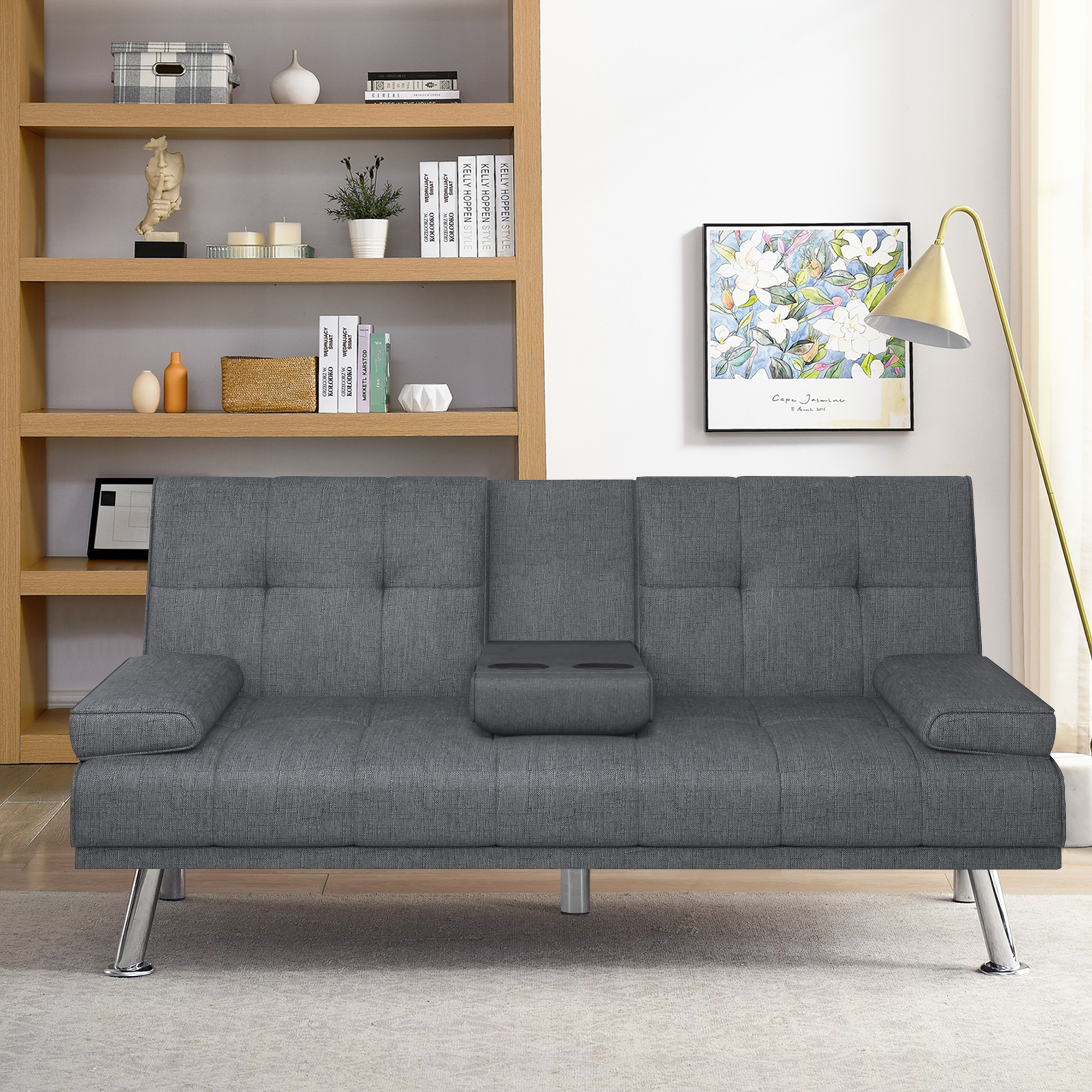 Futon Sofa Bed Modern Linen Convertible Recliner Lounge - Temu