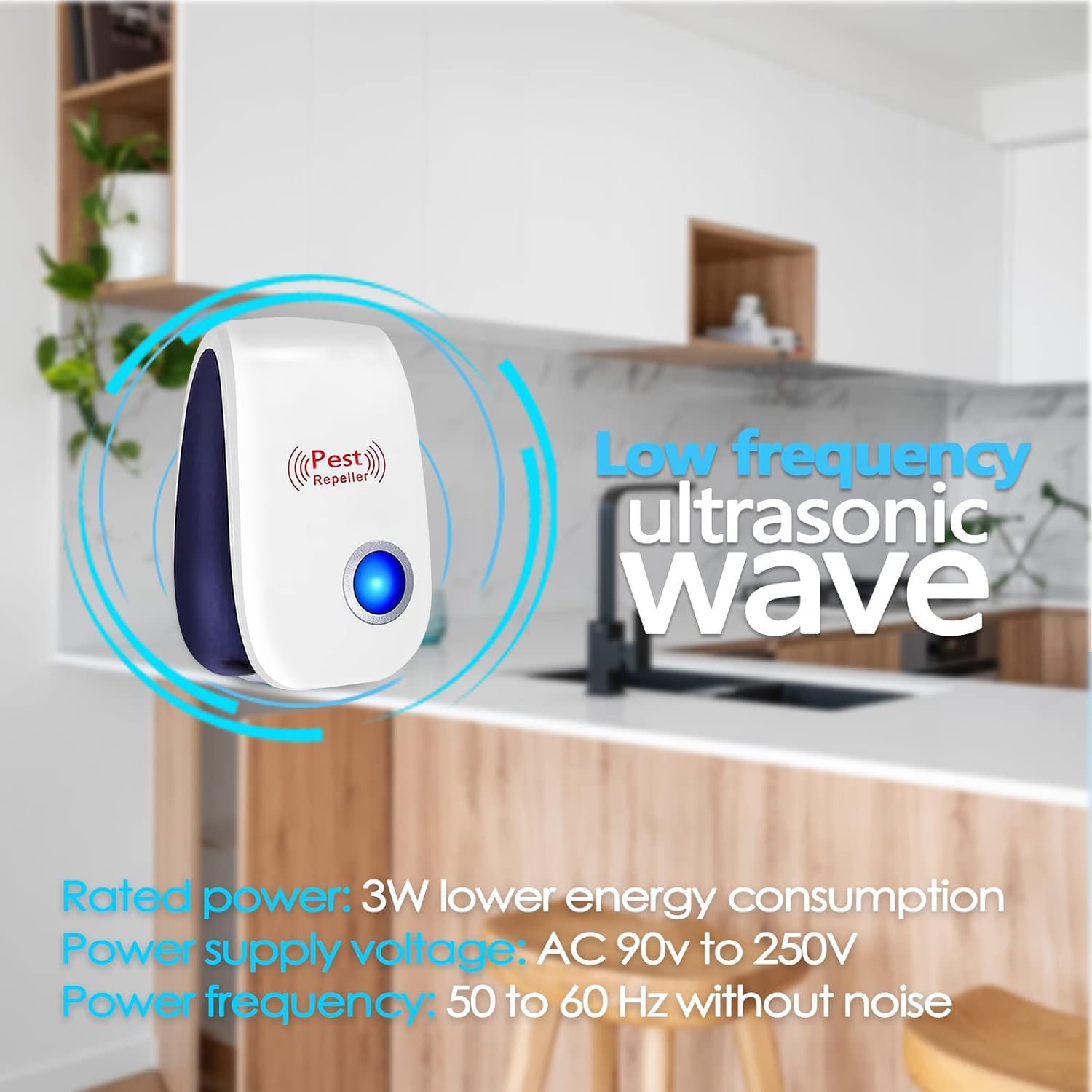 18 Pack Ultrasonic Pest Repeller Control Plug In Flea Rat Roach ...