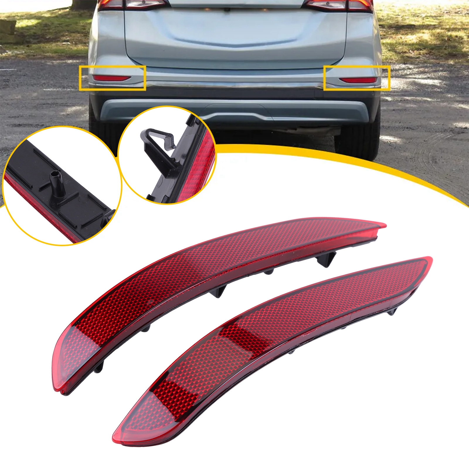 Reflectores Parachoques 2018 2022 Trasero - Temu