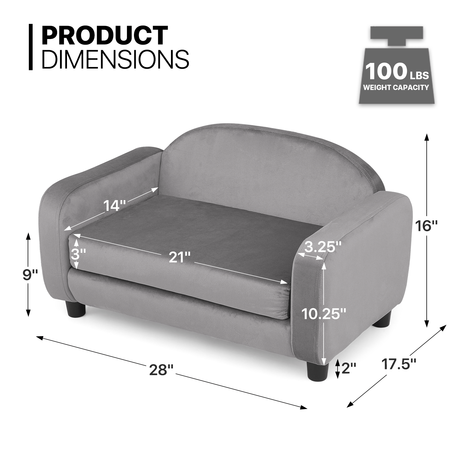 Pet Sofa Dog Couch Small Dogs Cats Velvet Luxury - Temu