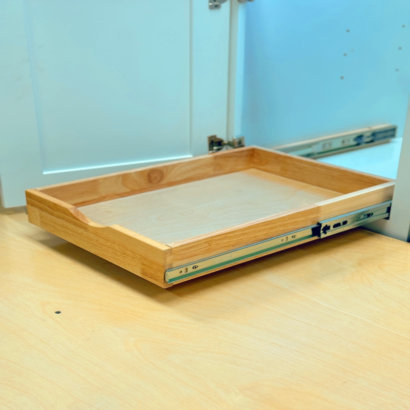 Pull Drawer Solid Wood Roll Shelves Slide Pantry Shelves - Temu