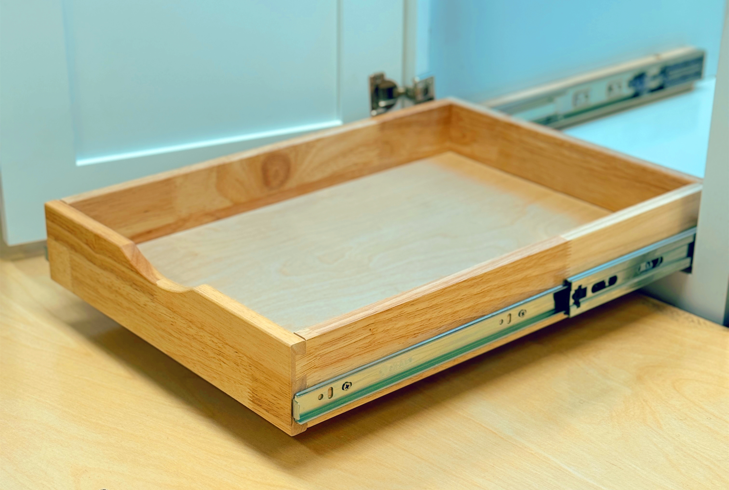 Pull Drawer Solid Wood Roll Shelves Slide Pantry Shelves - Temu