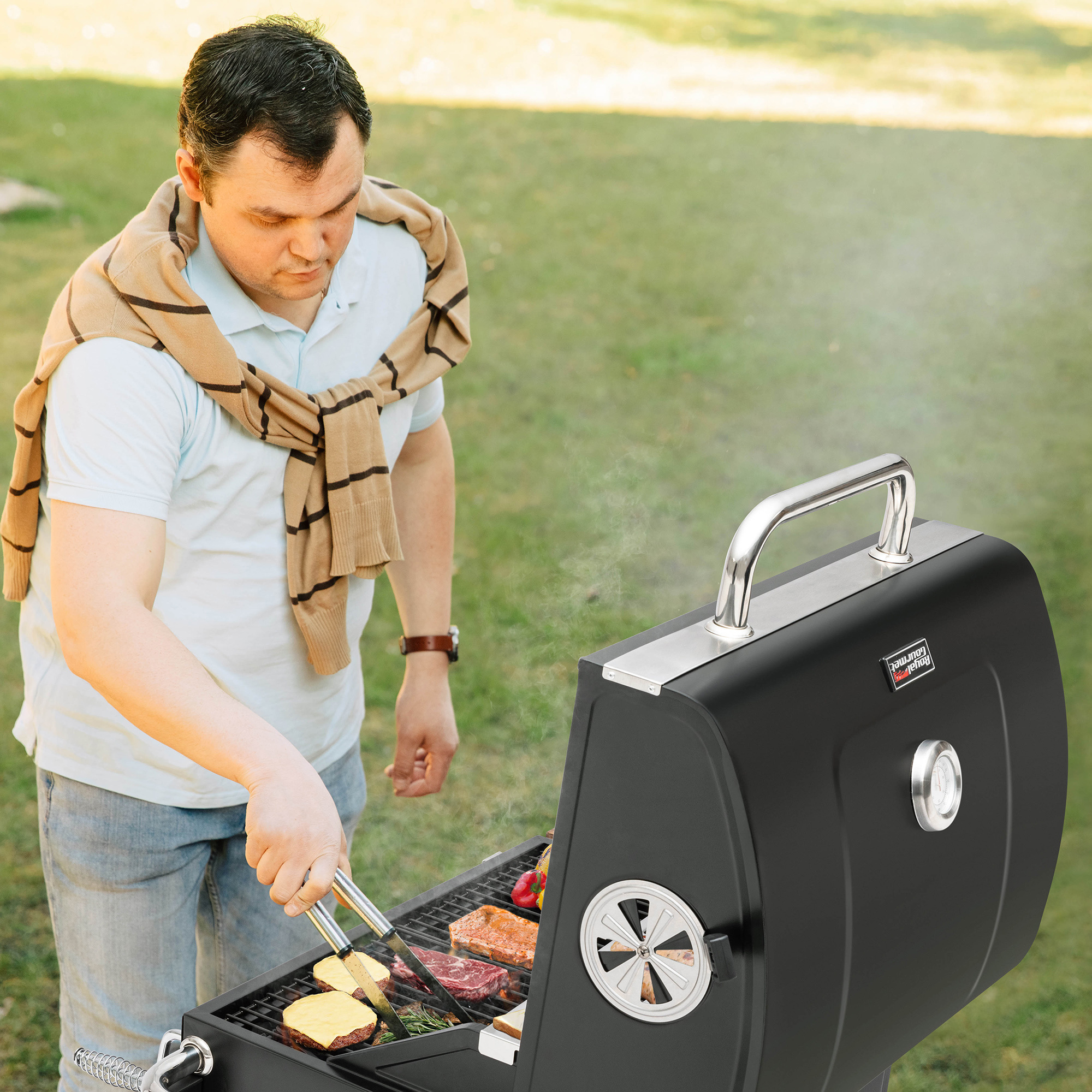 Cd Charcoal Grill Bbq Handle Folding - Temu