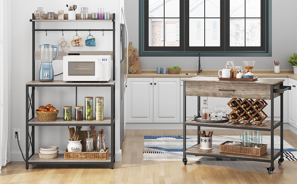 63 H Kitchen Bakers Racks 4 tier Microwave Oven - Temu