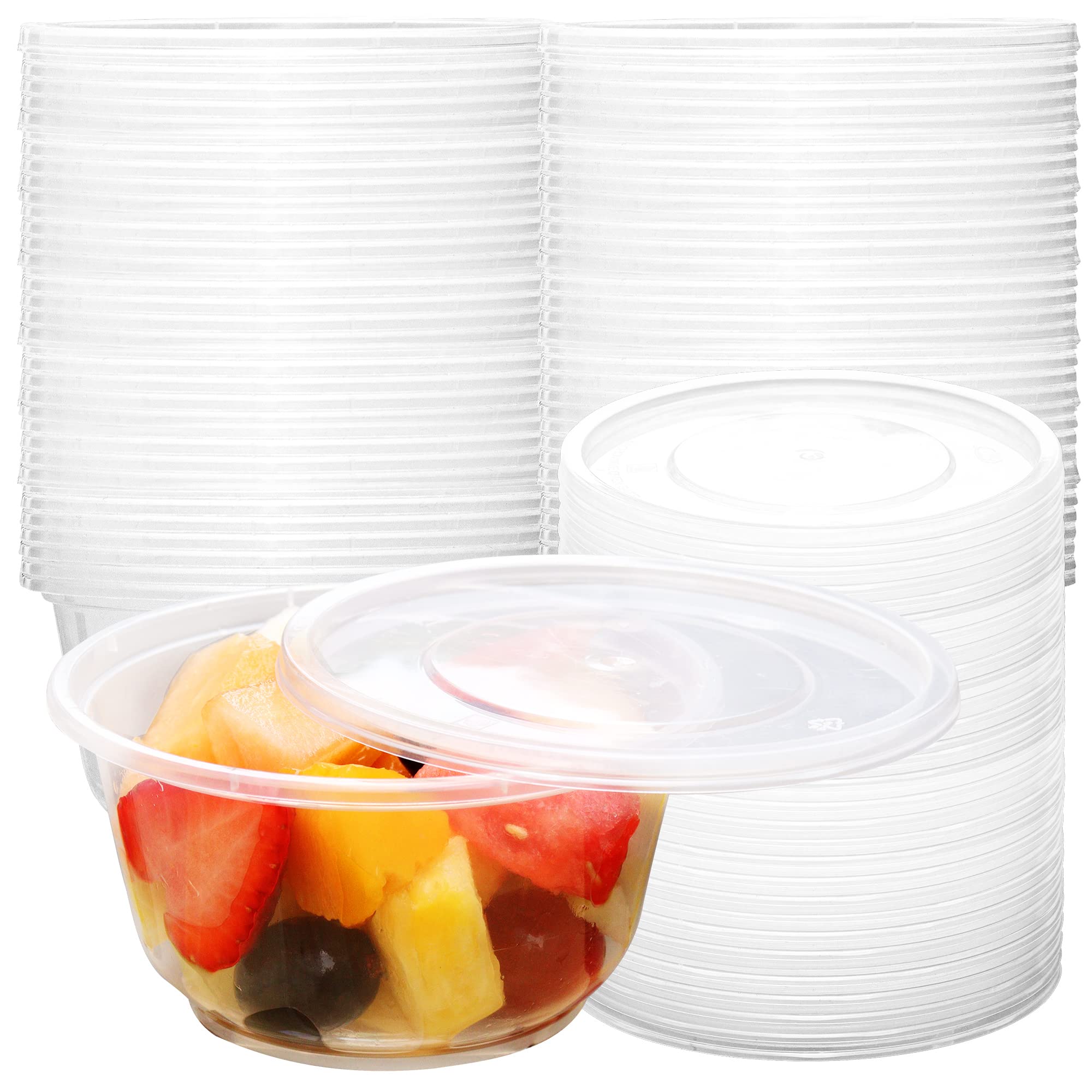 Clear Plastic Bowls Dessert Disposable Bowls Round - Temu