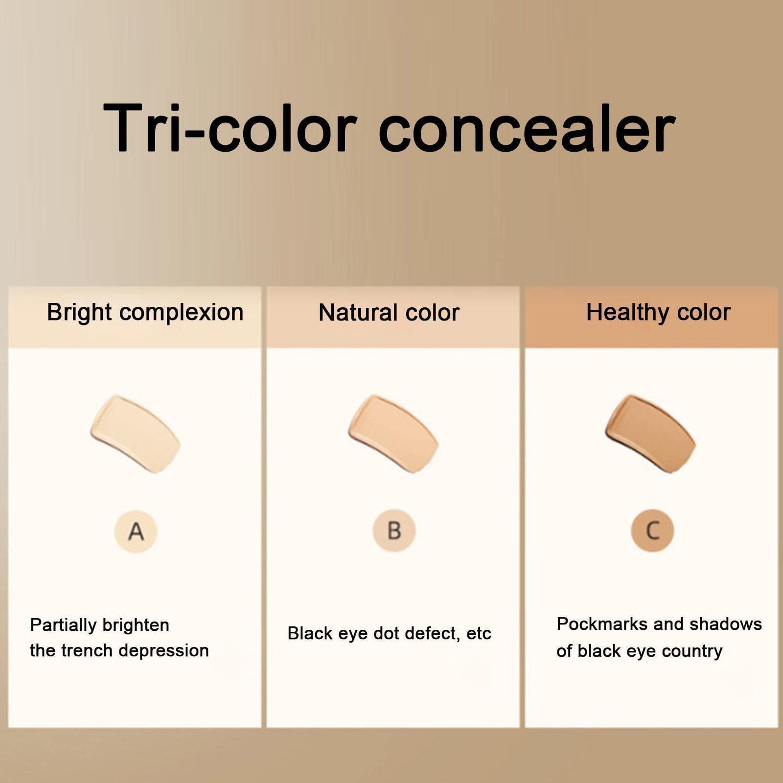 3 in 1 Contouring Brighten Concealer Palette Three Color - Temu