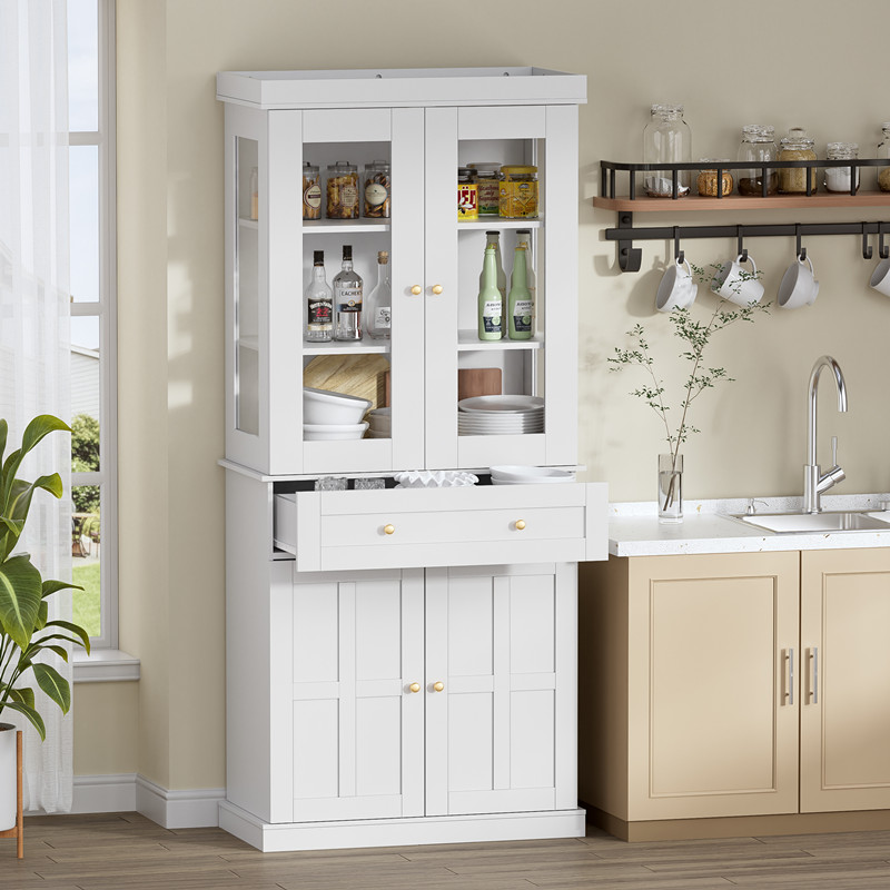 71"kitchen Pantry Storage Cabinet Tall Storage Cabinet - Temu