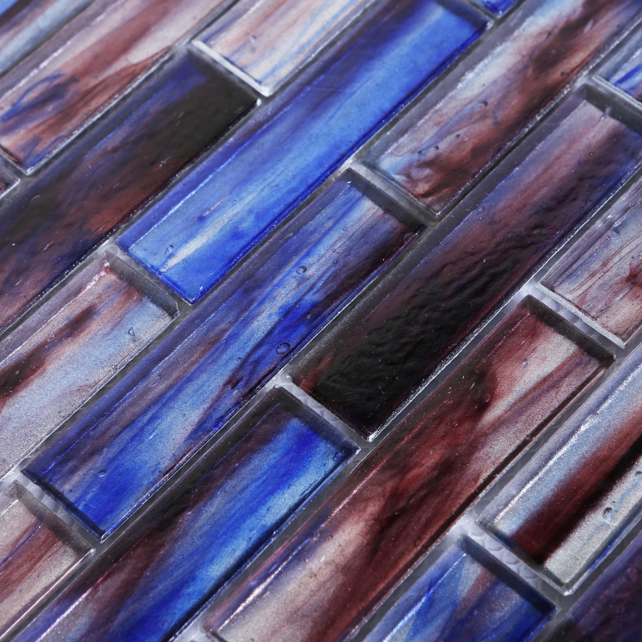 Iridescent Brick Glass Mosaic Tile / Floor Tile / Wall - Temu