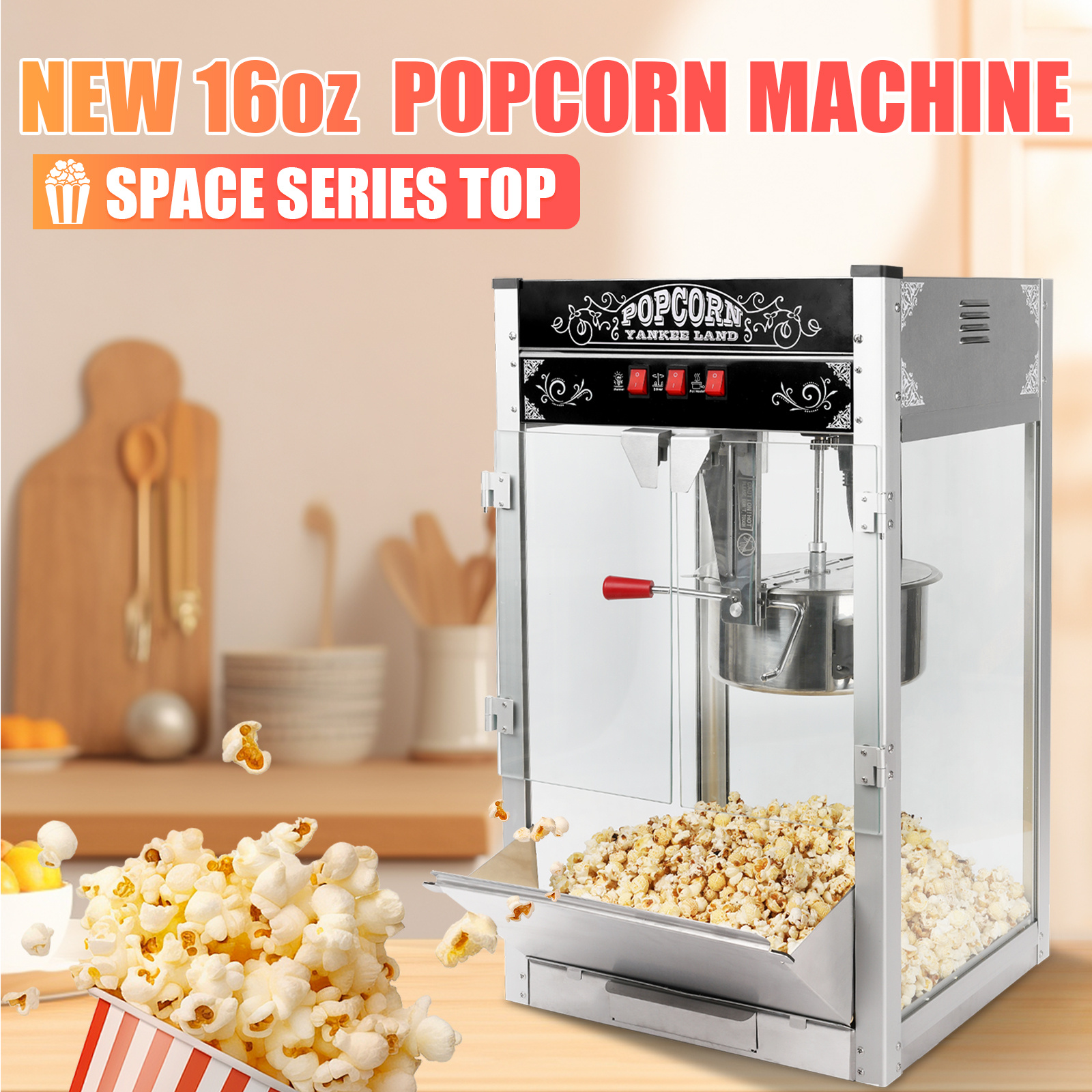 - Oz Commercial Large Popcorn Machine Professional Popcorn Machine For ...