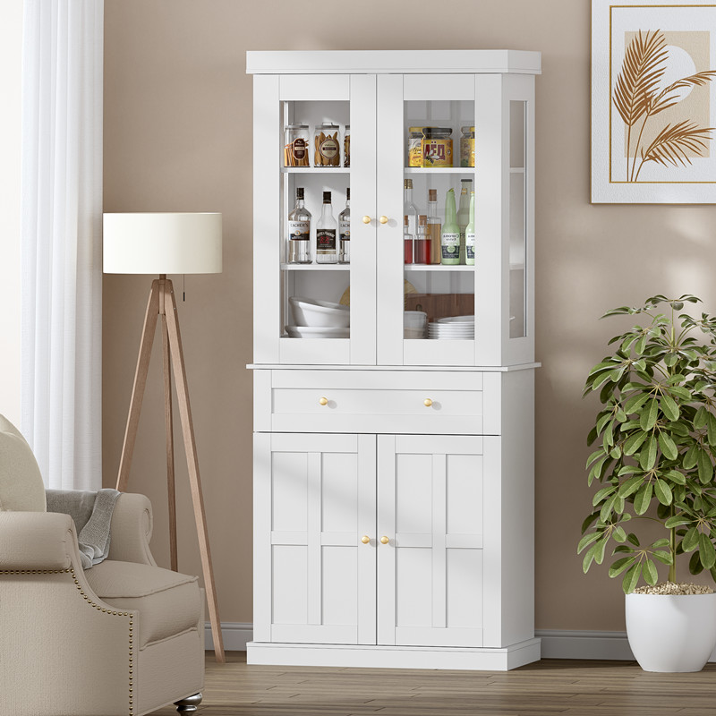 71"kitchen Pantry Storage Cabinet Tall Storage Cabinet - Temu