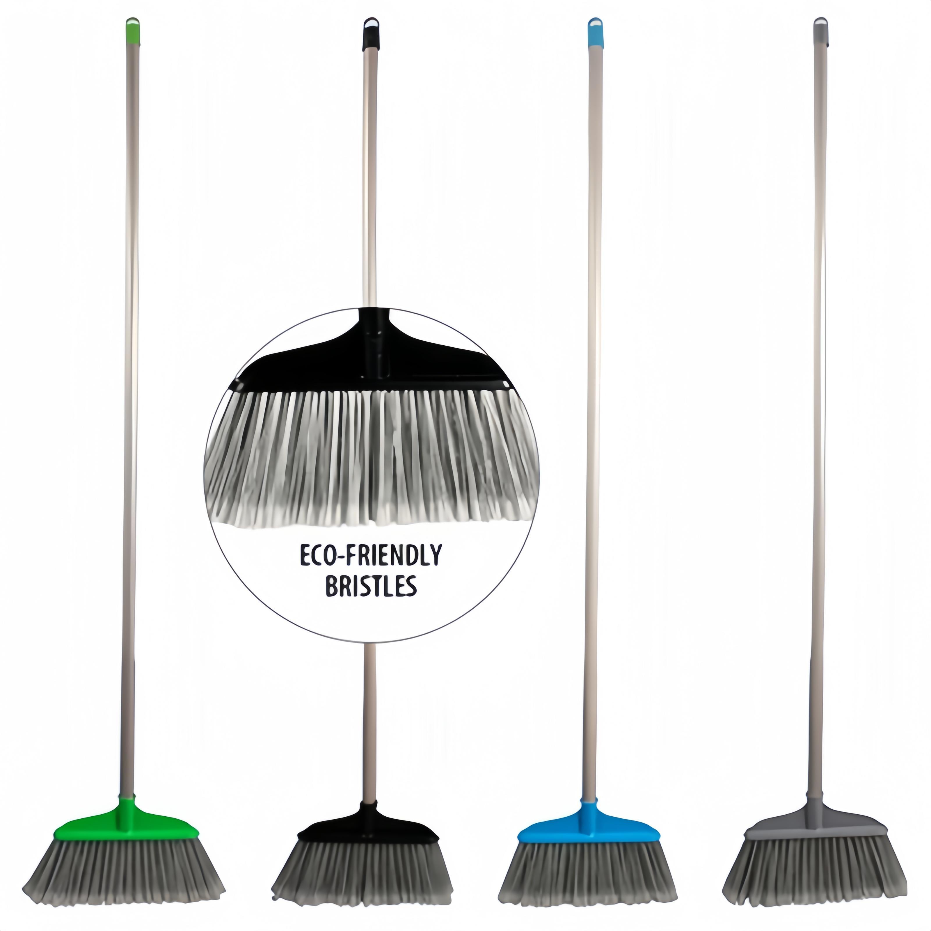 Plastic Broom Long Handle Cleaning - Temu