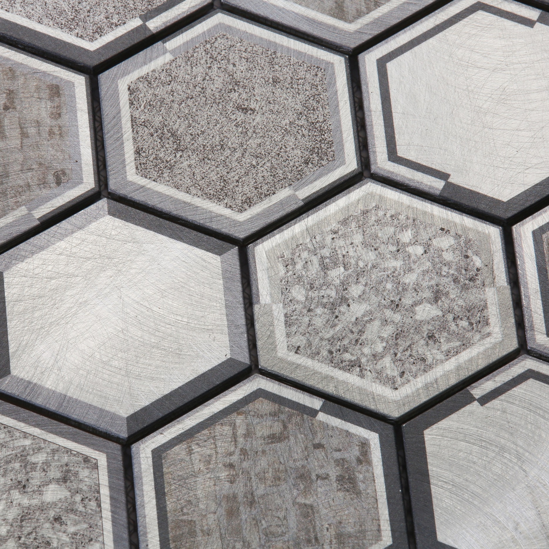 metal hexagon mosaic tile / aluminum tile / wall tile / - Temu