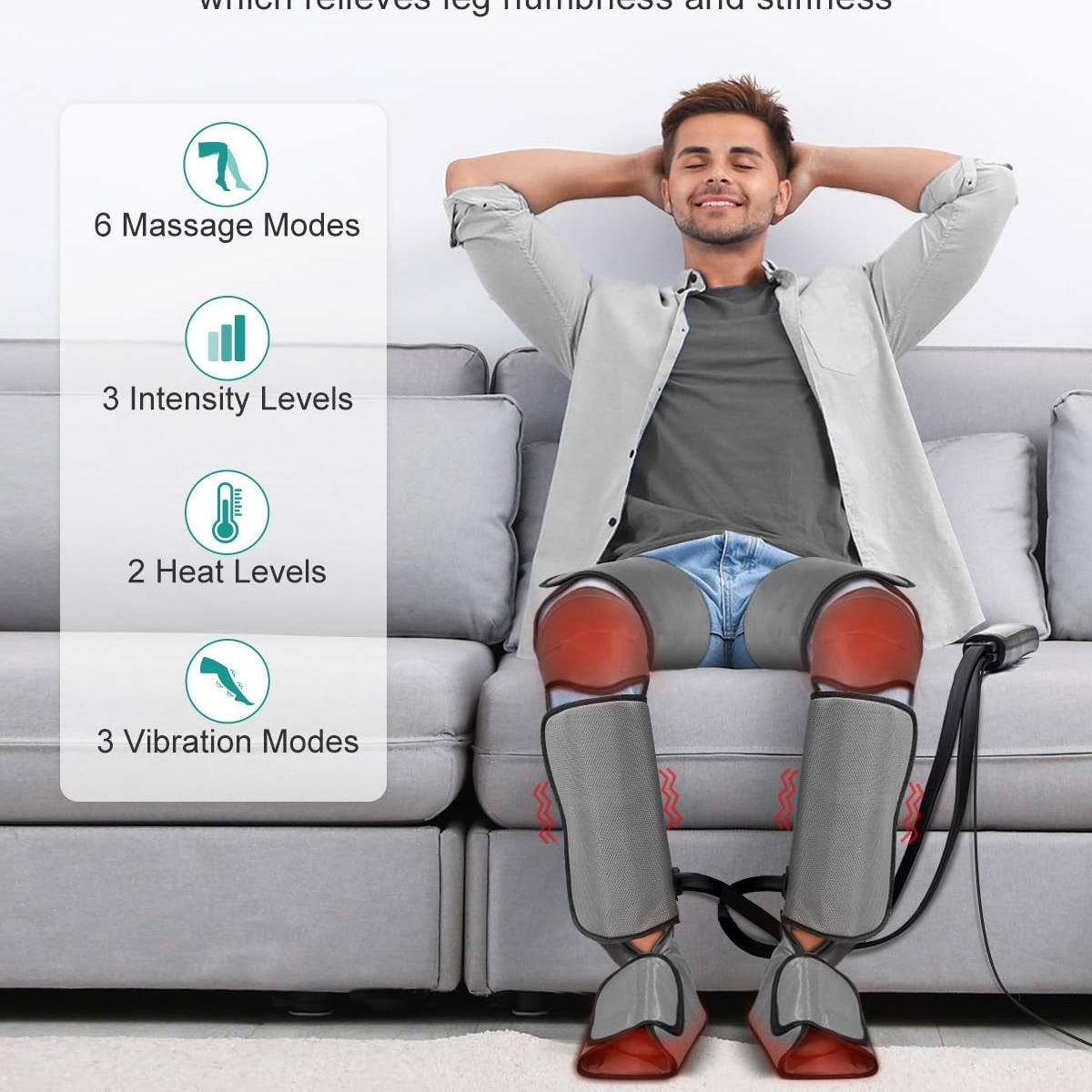 Leg Massager Air Compression Foot Calf Thigh - Temu