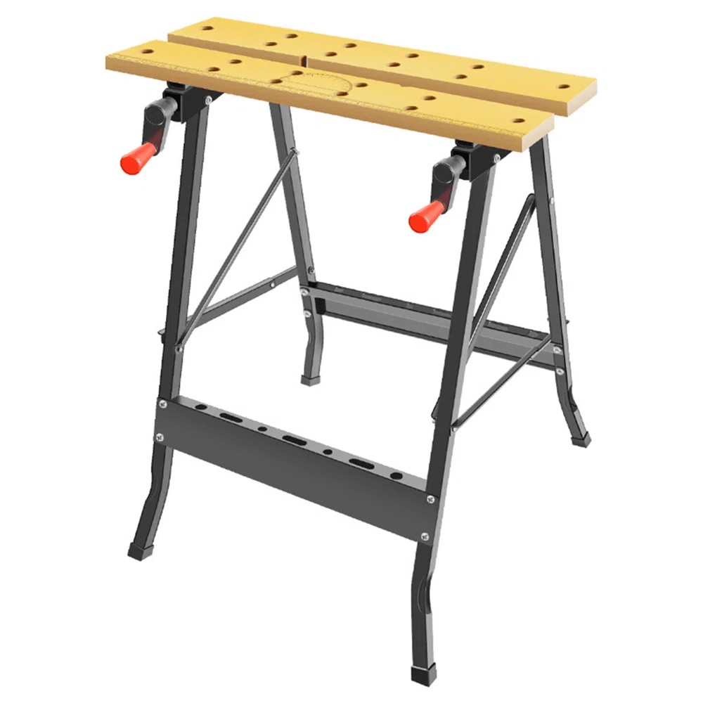 Folding Work Table Portable Workbench W/ Adjustable Height - Temu
