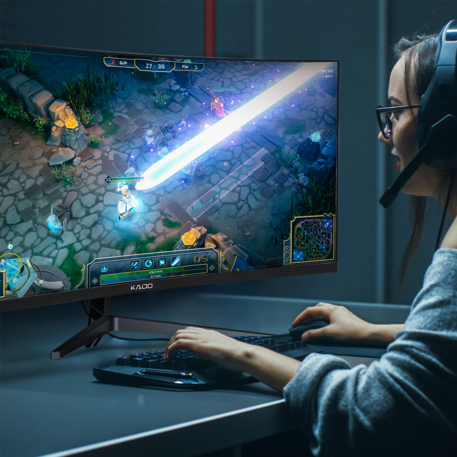 Kado Sceptre Curved 1500r Gaming Monitor 3440x1440 165hz Amd - Temu