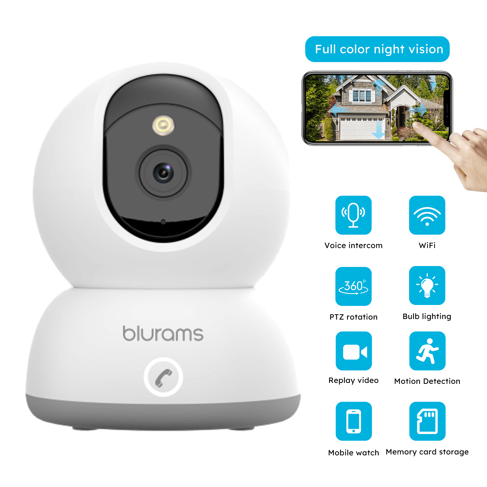 2.4ghz Wi fi 2k Indoor Security Camera - Temu