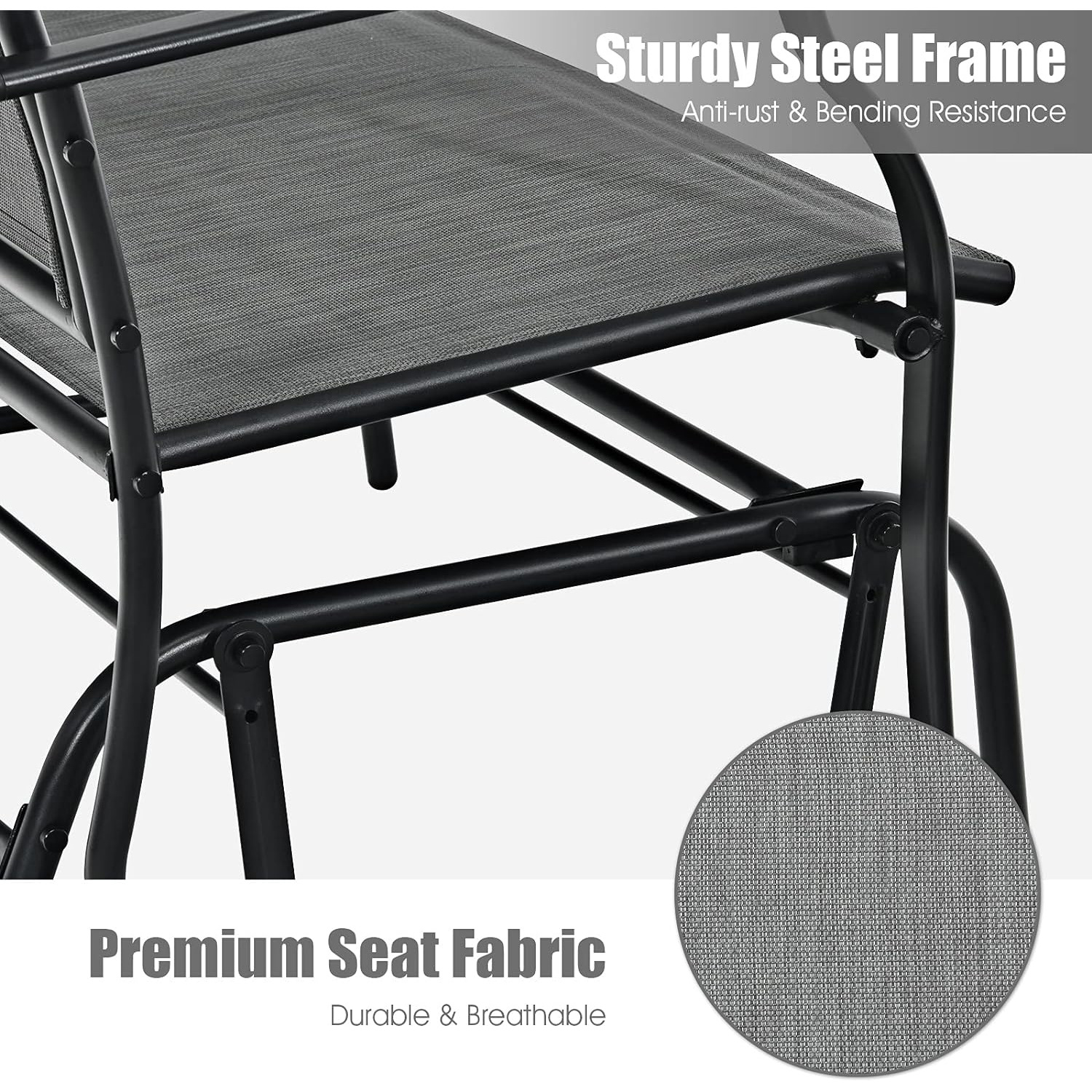 Costway Patio Glider Benches Exterior Silla Swing Glider - Temu