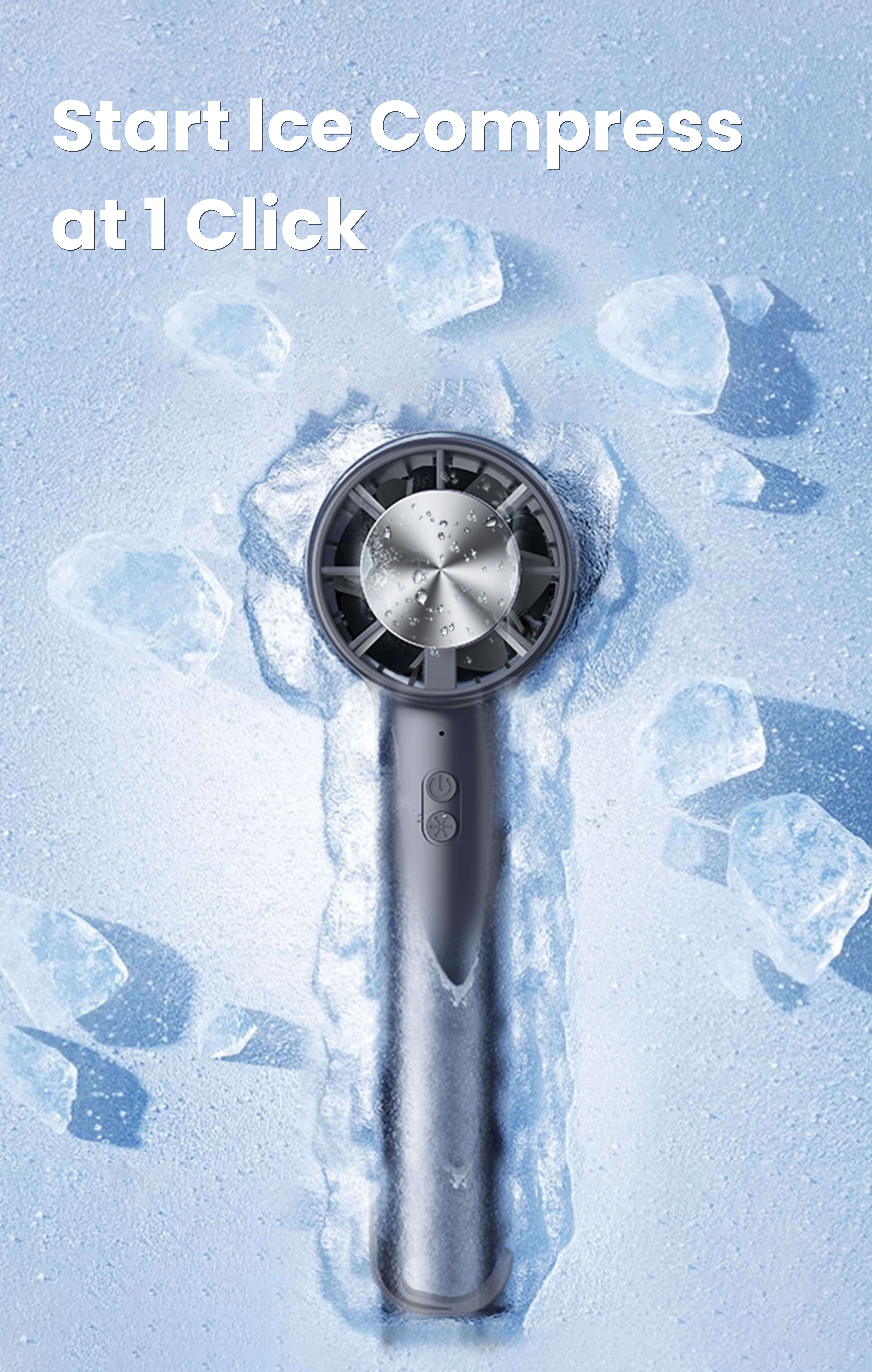 Handheld Fan Ice Cooling Mini Air Conditioner Refrigeration - Temu