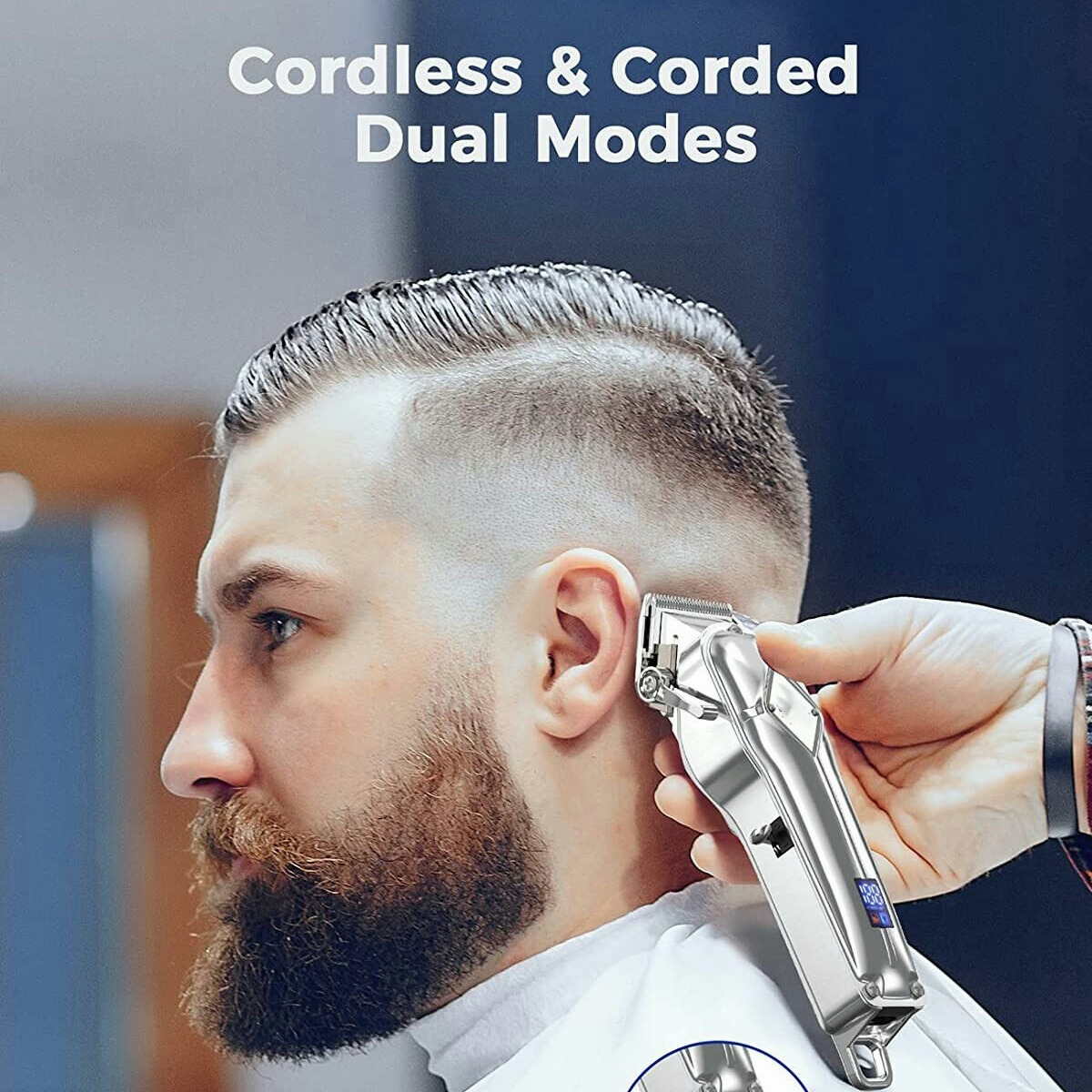 Man Hair Clippers Cutting Machine Rechargeable Barbers Salon - Temu