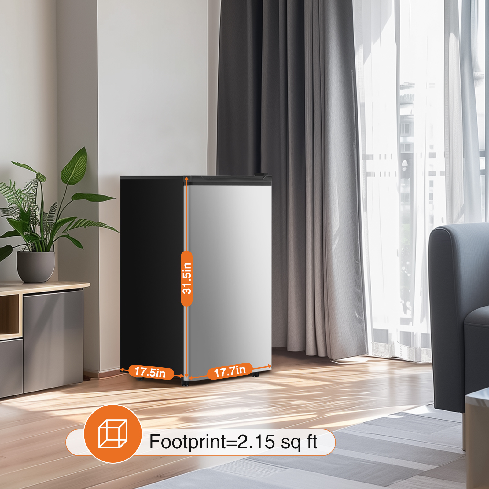 2.9 Cu.ft Mini Fridge Freezer Single Door Small Refrigerator - Temu