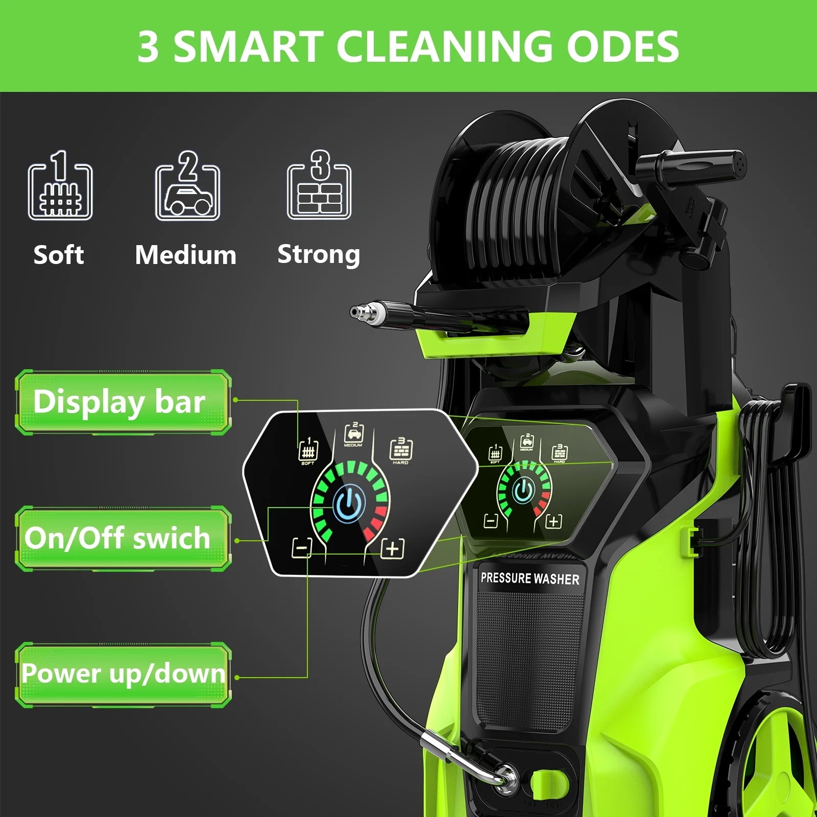 Electric Pressure Washer 4800 Psi 3.2 Gpm High Power Washer - Temu