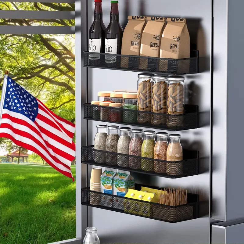 Magnetic Spice Rack Refrigerator Super Strong Magnetic Temu