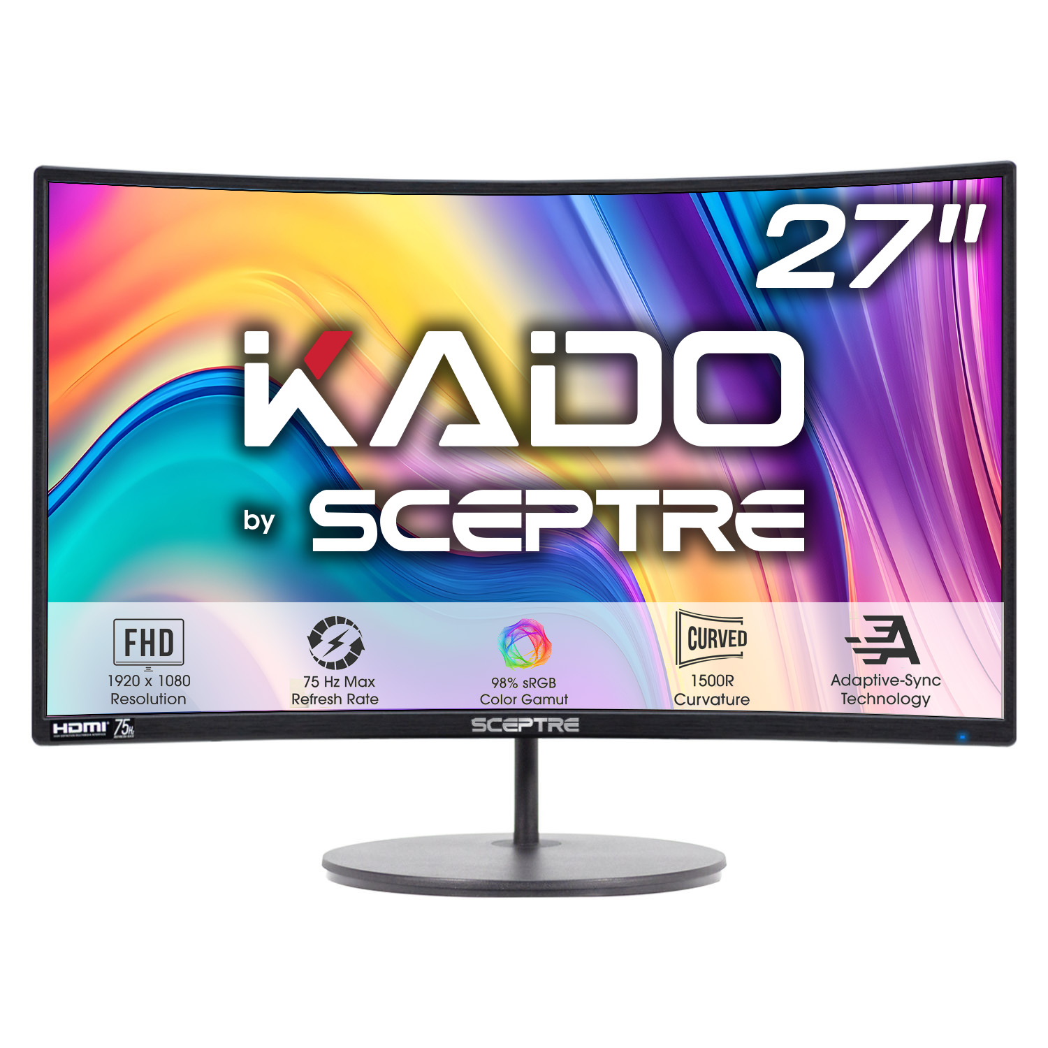 Curved 1500r 1920x1080 75hz Computer Monitor - Temu
