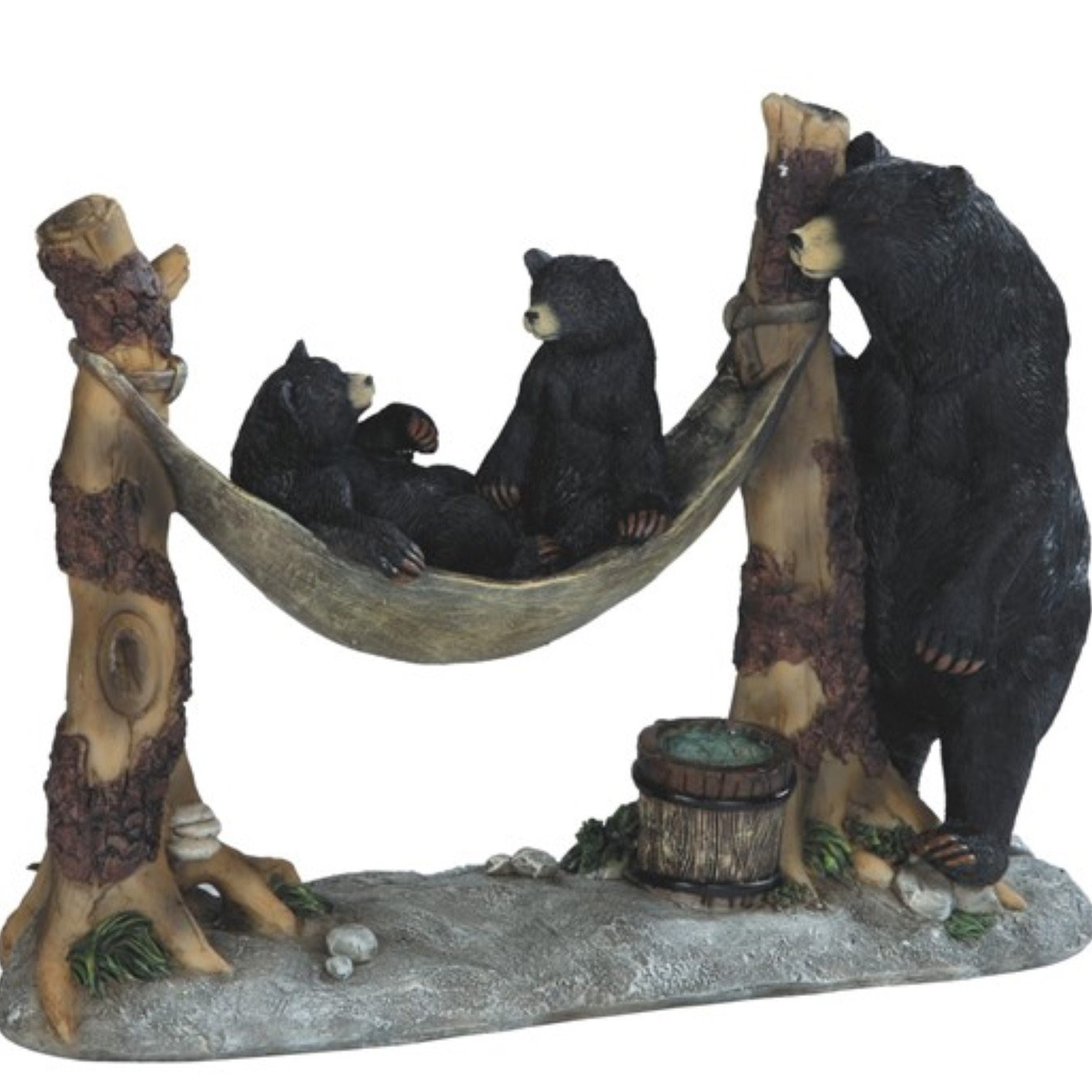 Armadura Hielo 7 "h Oso Observa Cachorros En Hamaca - Temu