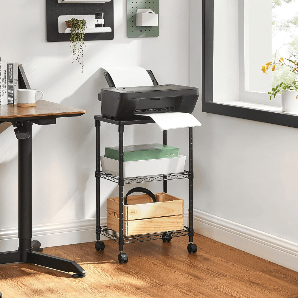 3 tier printer stand printer table wheels rolling - Temu