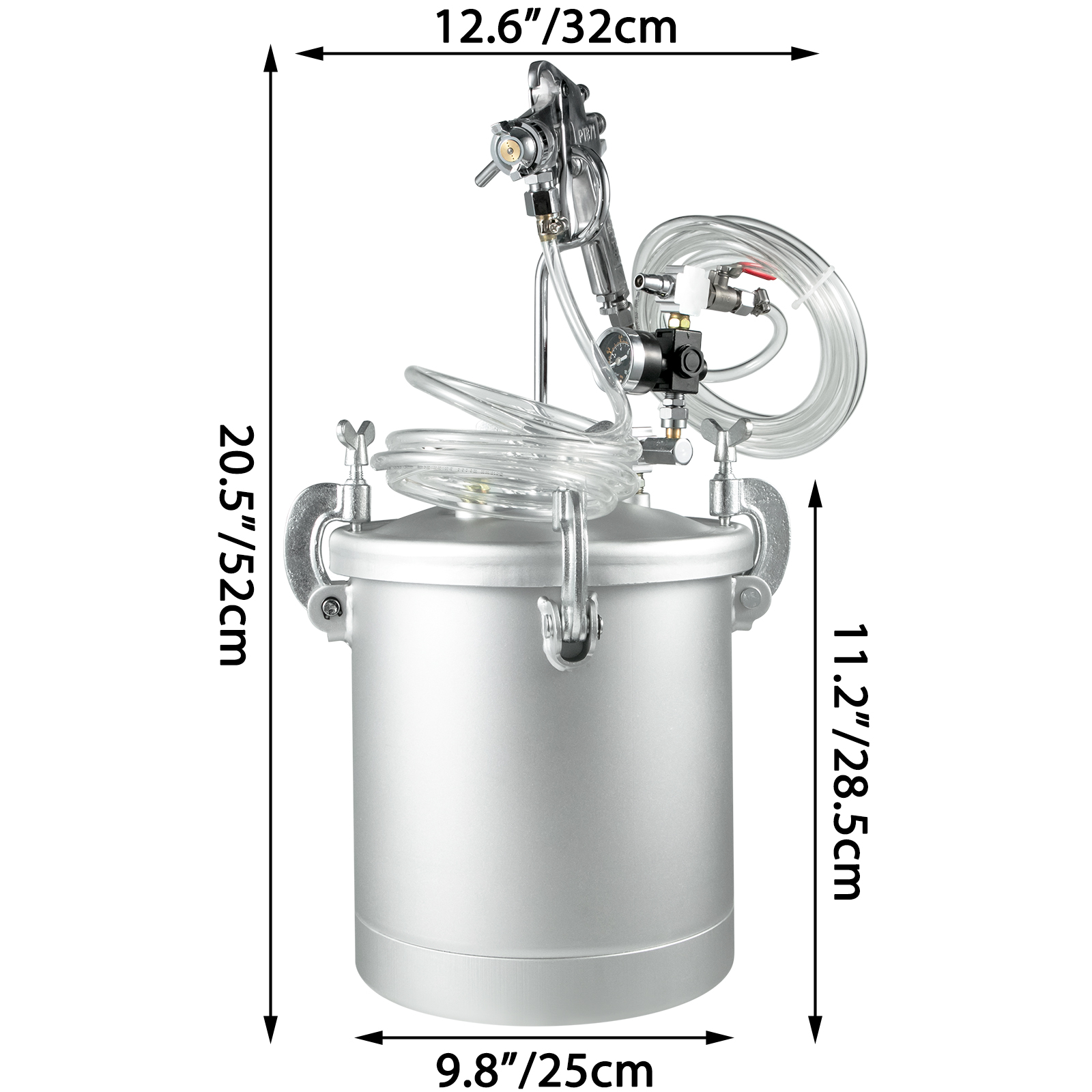 Pressure Pot Tank Pressure Pot Paint Sprayer 2.5 - Temu