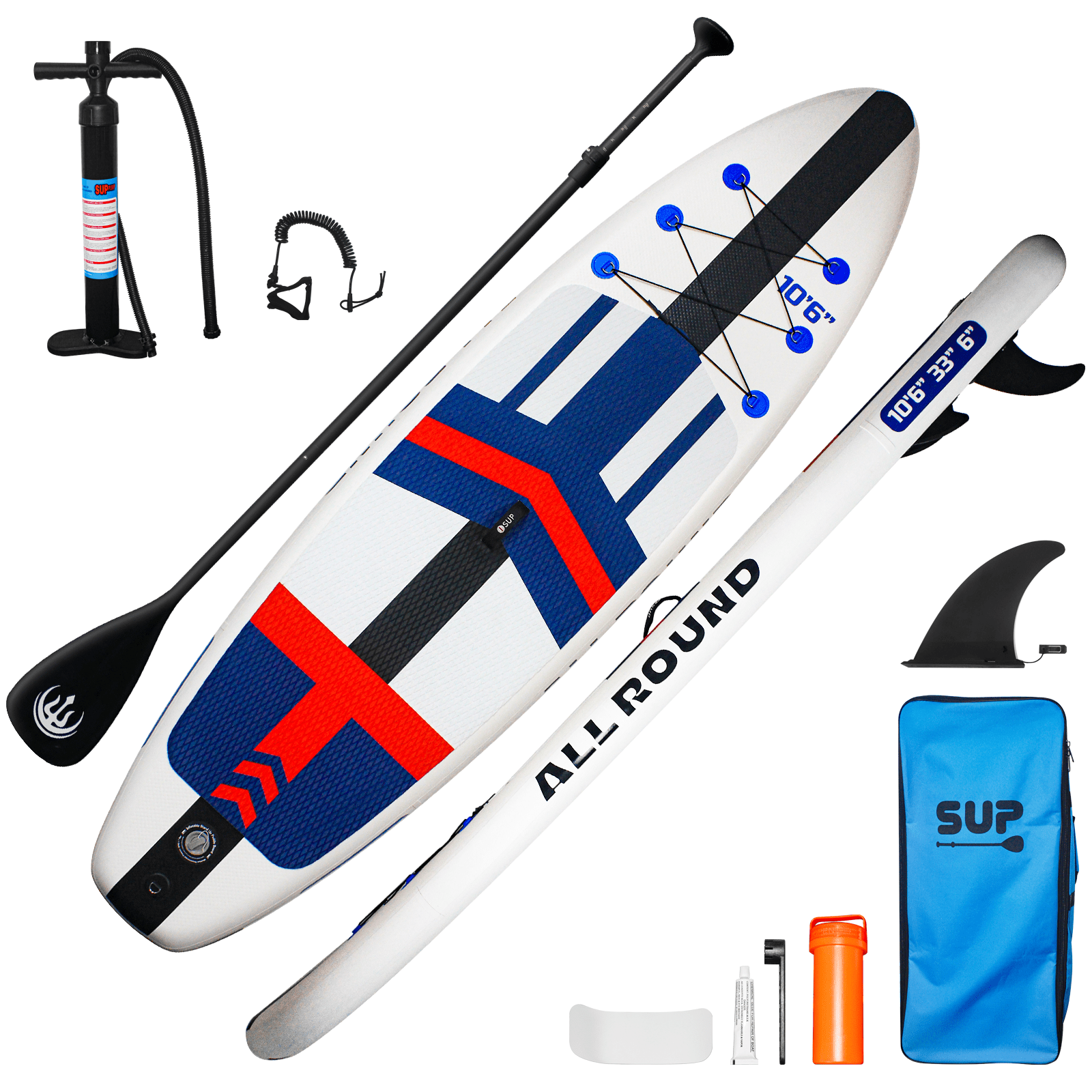 Surfboard Pvc Inflatable Paddle Standing Surfboard Navy Blue - Temu
