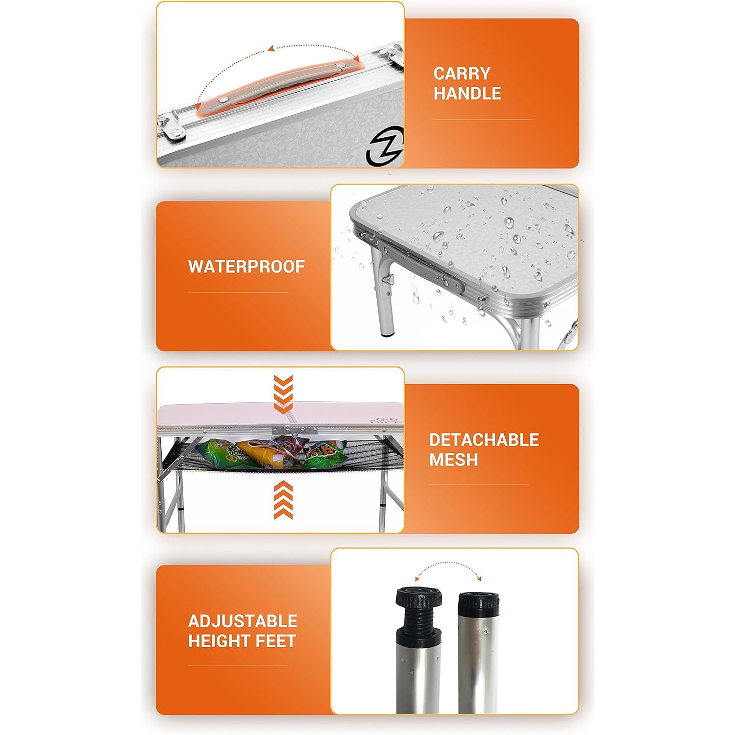 Premium Multifunctional Aluminum Folding Table Adjustable - Temu