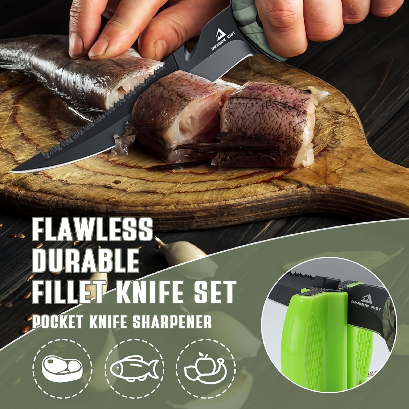 Fish Fillet Boning Knife Set Meat Cutting Ultra sharp German - Temu