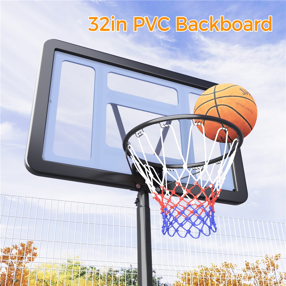 Lifetime 44 Yaheetech Basketball Hoop Outdoor For Adults Portable ...