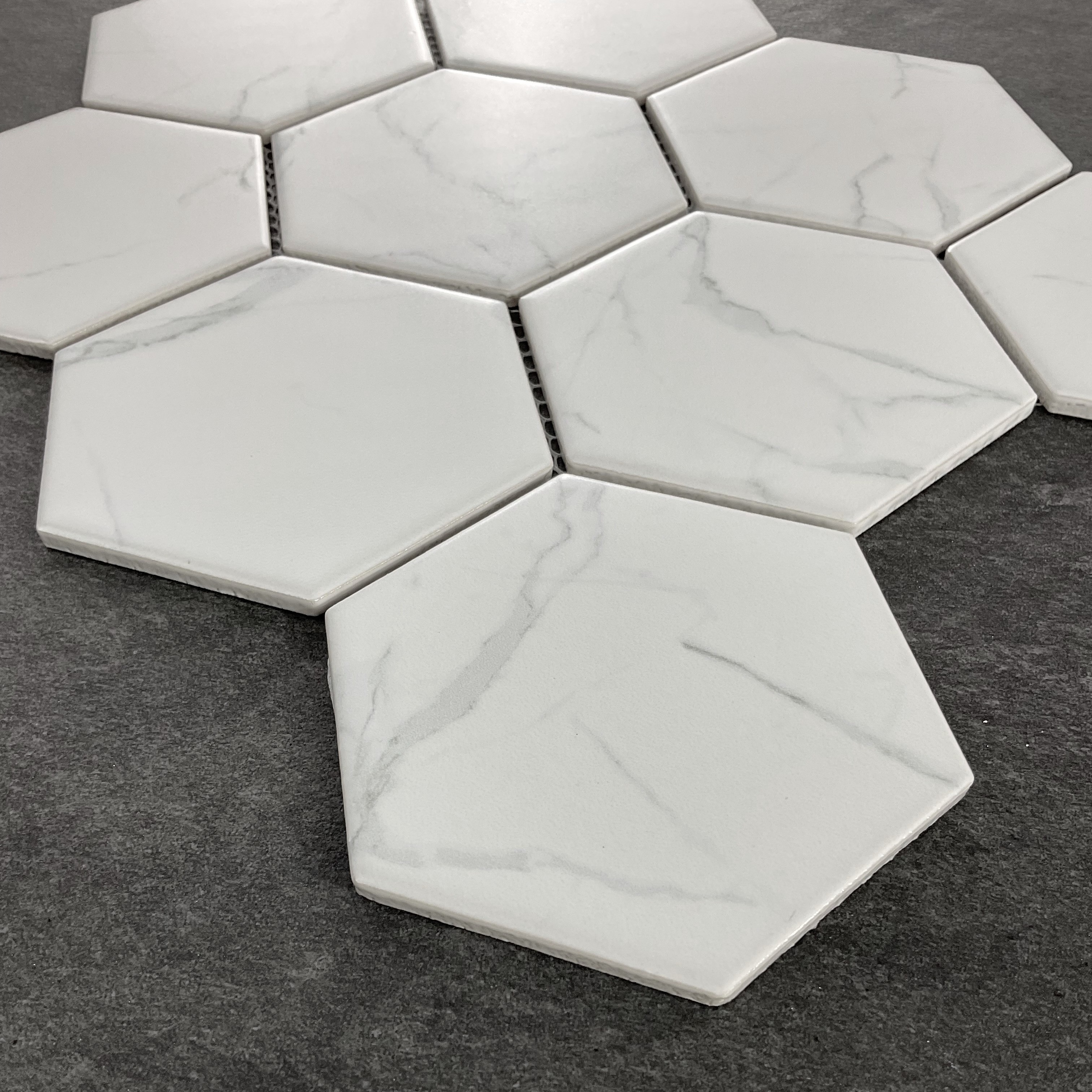 Porcelain Honeycomb Mosaic Tile / Floor Tile / Wall Tile / - Temu