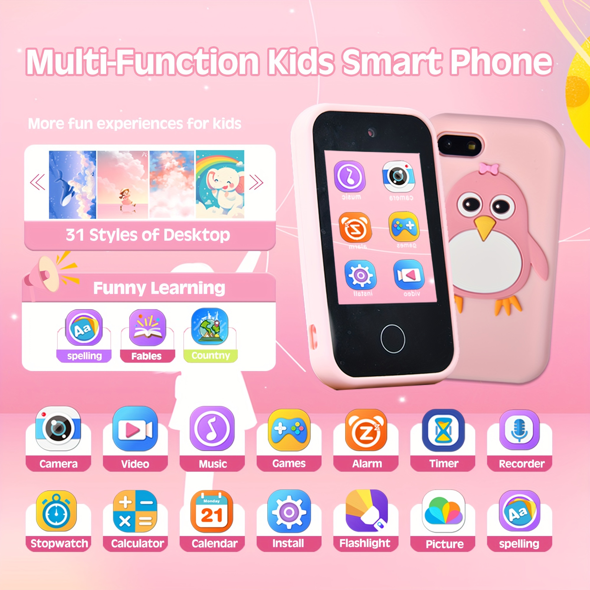 Kids Toy Smartphone Gifts Toys Educational Smartphone Girls - Temu