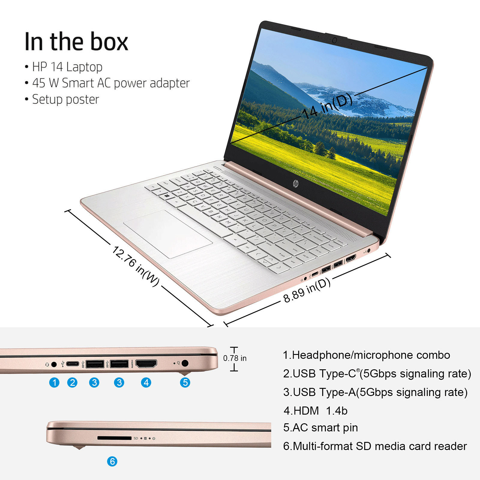 Portátil 14"" Estudiantes Empresas Quad core N4120 - Temu