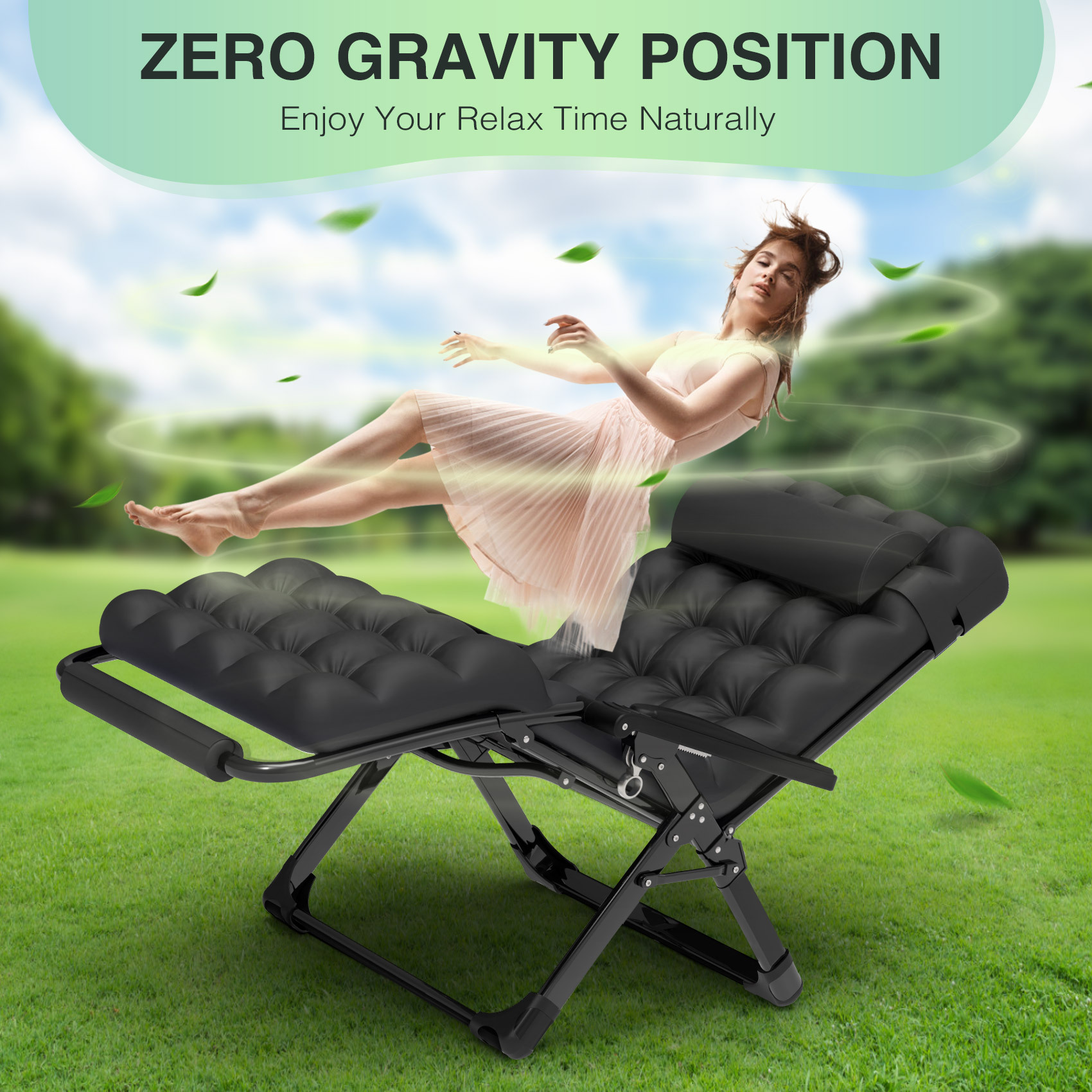 Xxl Zero Gravity Chair Oversized Lounge Chair Removable - Temu
