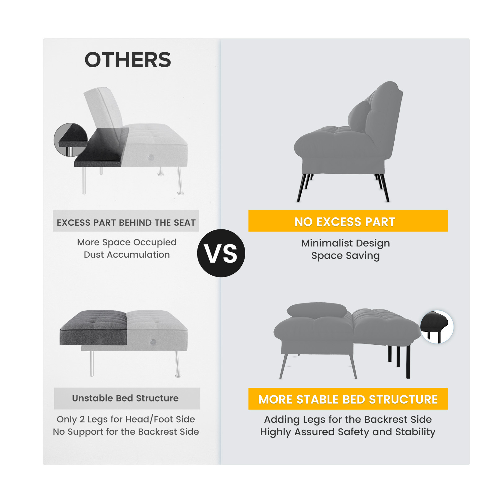 convertible adjustable sofa bed fabric futon sofa - Temu